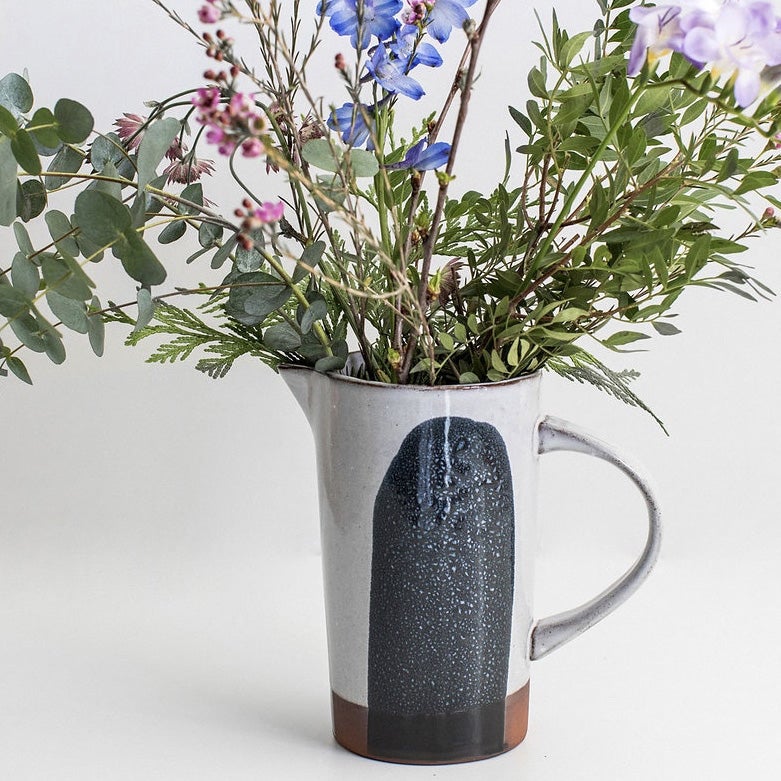 Color Block Jug, Black | Schumacher Design Shop