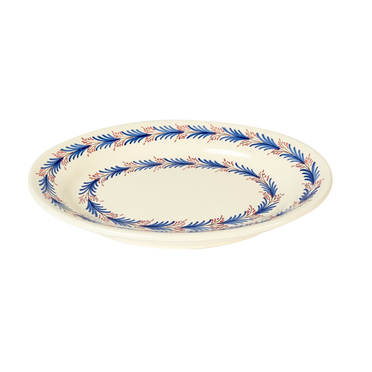 Heather Serving Platter, Blue & Pink | Schumacher Design Shop