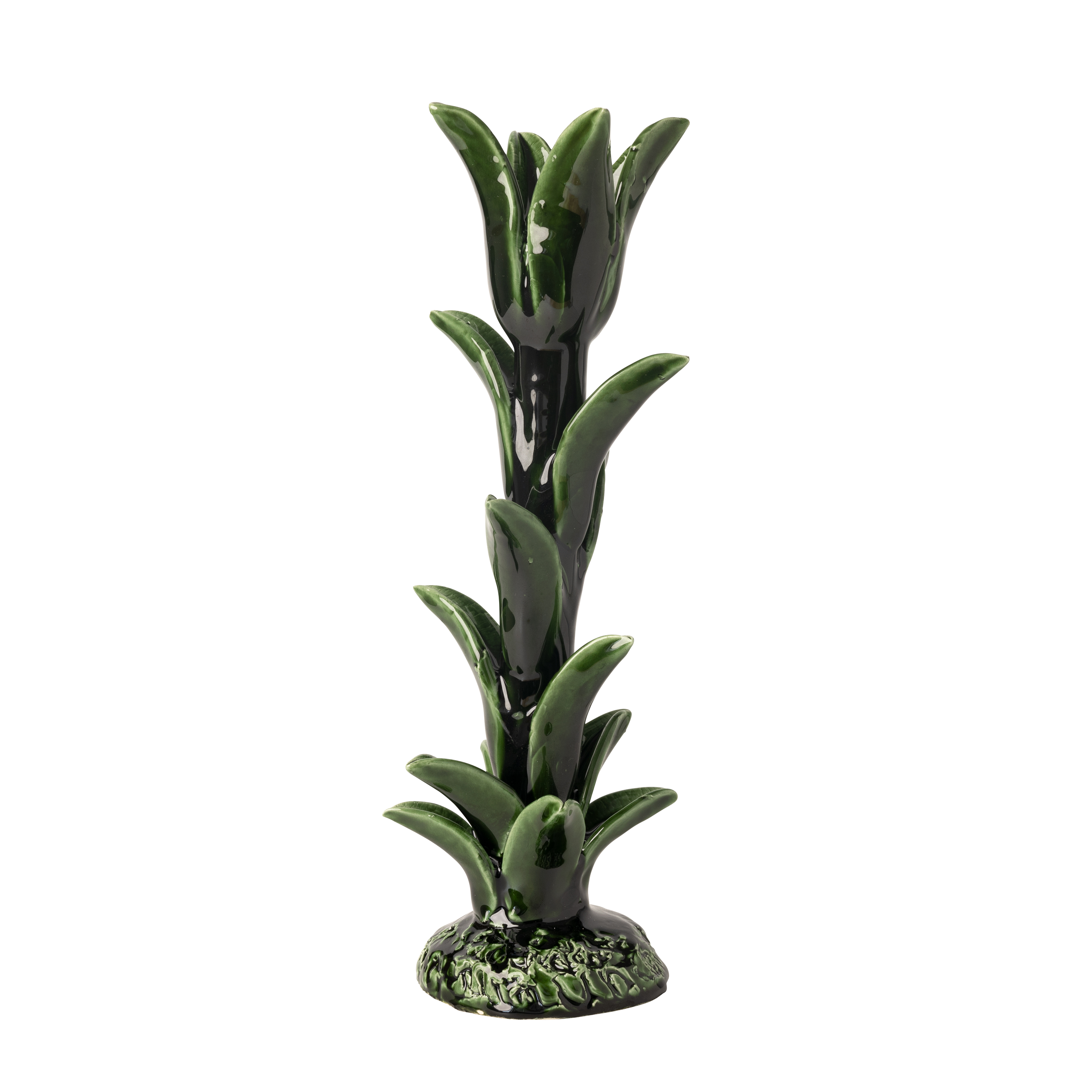 Medium Tulip Candlestick, Olive Green | Schumacher Boutique