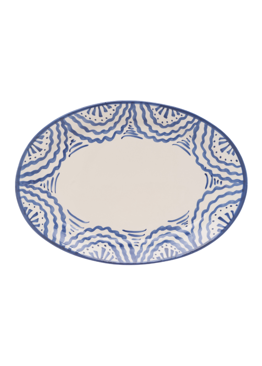 Large Blue Platter Schumacher Boutique