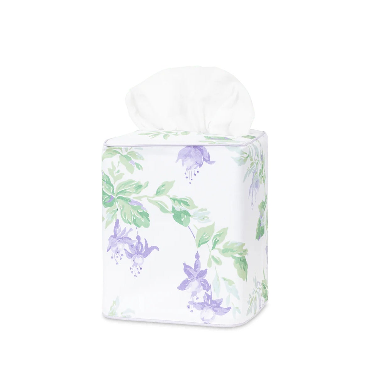 Garden Gate Tissue Box Cover, Violet | Schumacher Boutique